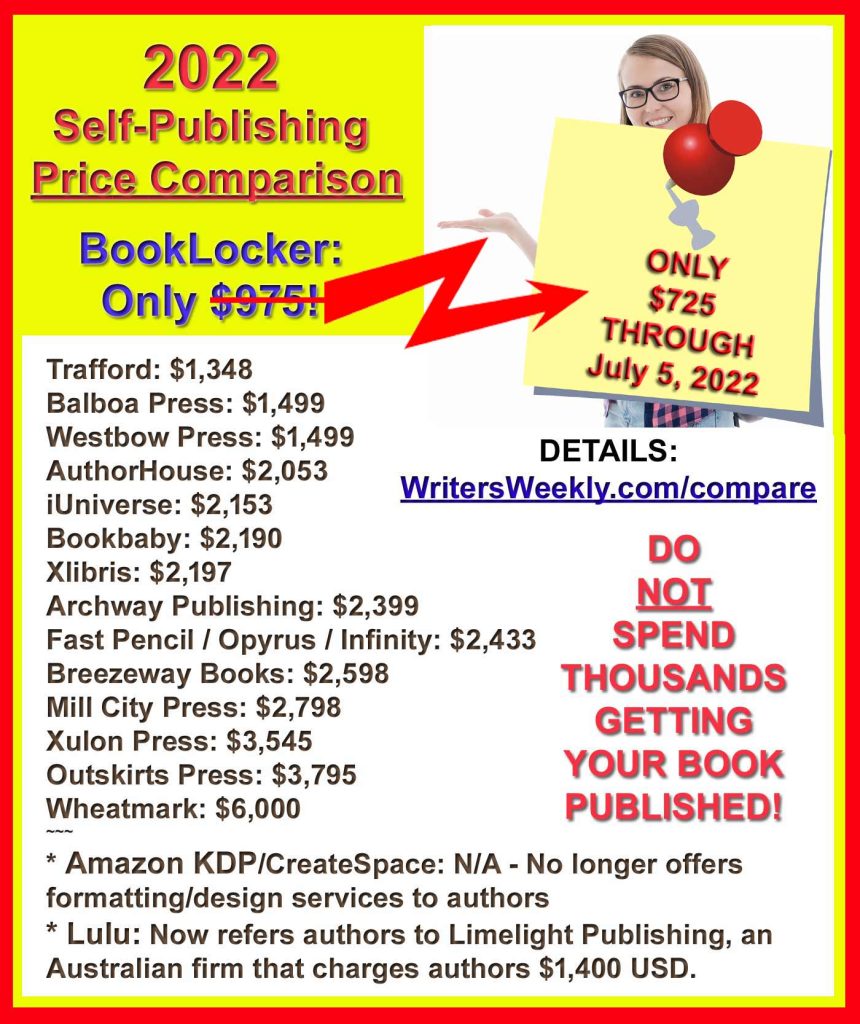 HUGE 4th of July BOOK PUBLISHING PACKAGE SALE!! Get $250 off our most ...